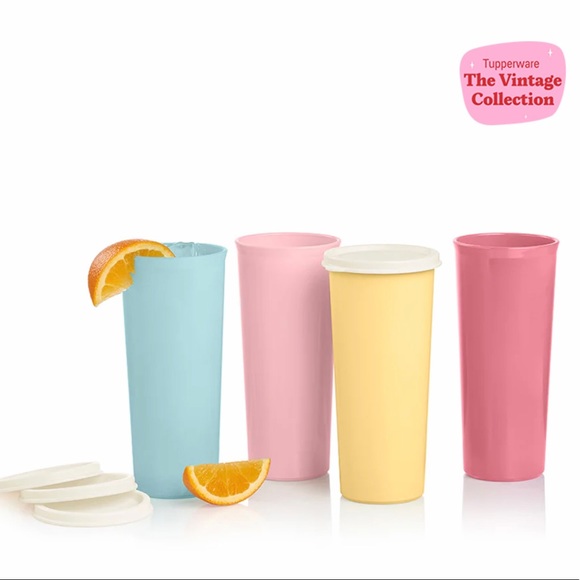Tupperware | Kitchen | Tupperware Tumbler Set With Sealsvintage ...